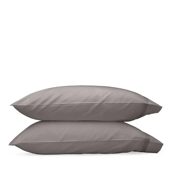 MATOUK Nocturne Sateen King Pillowcase, Pair - Platinum