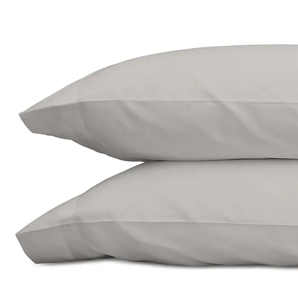 MATOUK Nocturne Sateen King Pillowcase, Pair - Silver