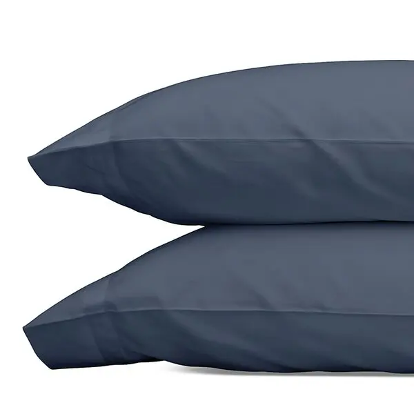 MATOUK Nocturne Sateen King Pillowcase, Pair - Steel Blue
