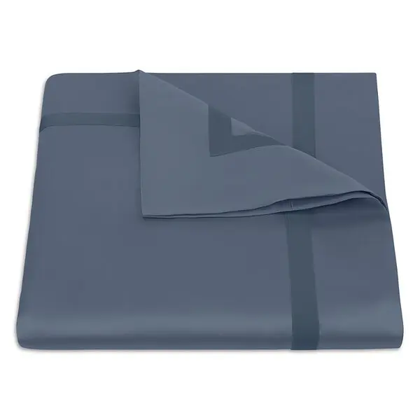 MATOUK Nocturne Sateen Duvet Cover, King - Steel Blue