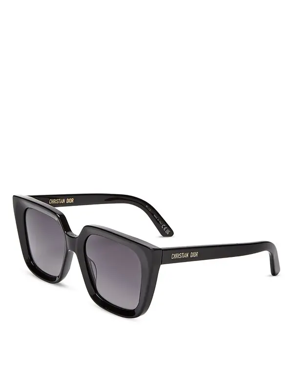 Dior Midnight S1i Square Sunglasses - Black/gray Gradient
