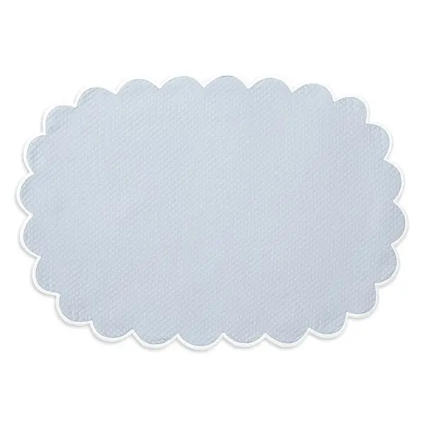 MATOUK Savannah Gardens Placemat 13 X 19 Oblong, Set Of 4 - Light Blue