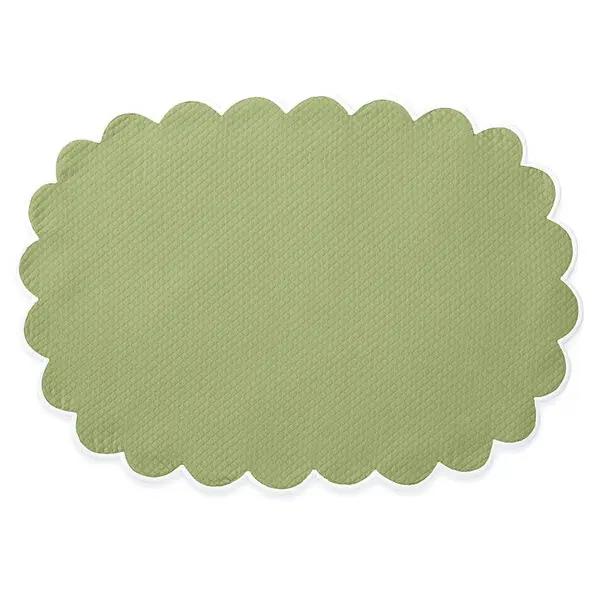 MATOUK Savannah Gardens Placemat 13 X 19 Oblong, Set Of 4 - Spring Green