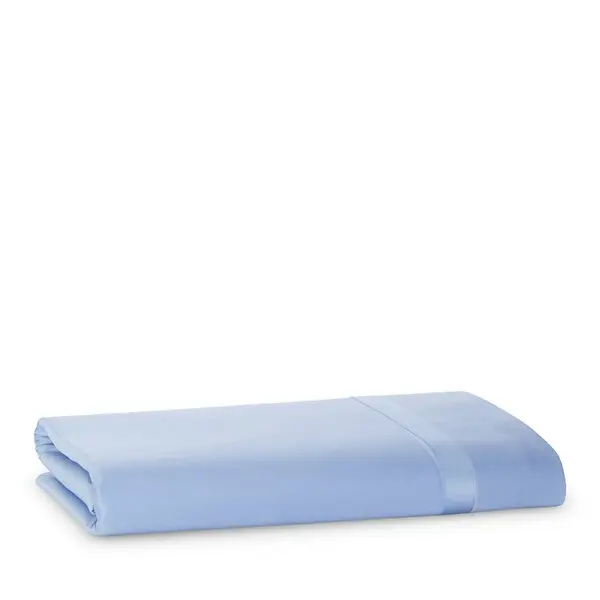 MATOUK Nocturne Sateen Flat Sheet, King - Azure