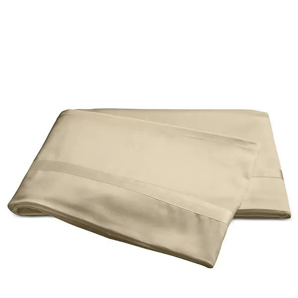 MATOUK Nocturne Sateen Flat Sheet, King - Champagne Beige