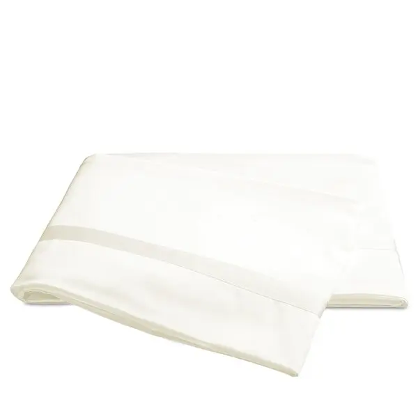 MATOUK Nocturne Sateen Flat Sheet, King - Ivory