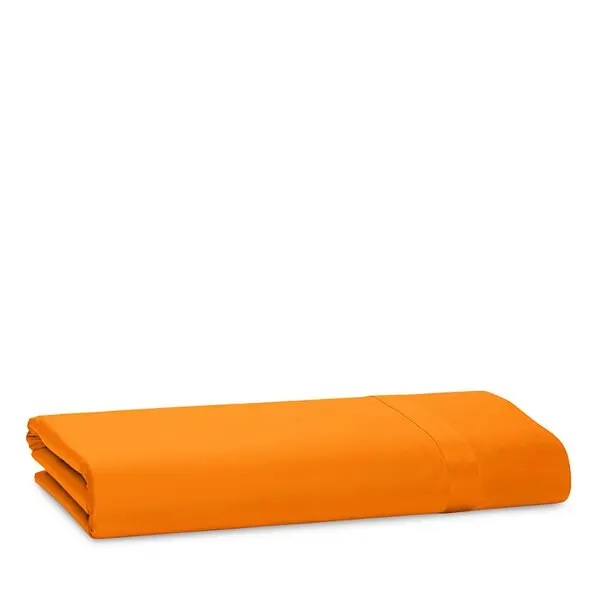 MATOUK Nocturne Sateen Flat Sheet, King - Tangerine