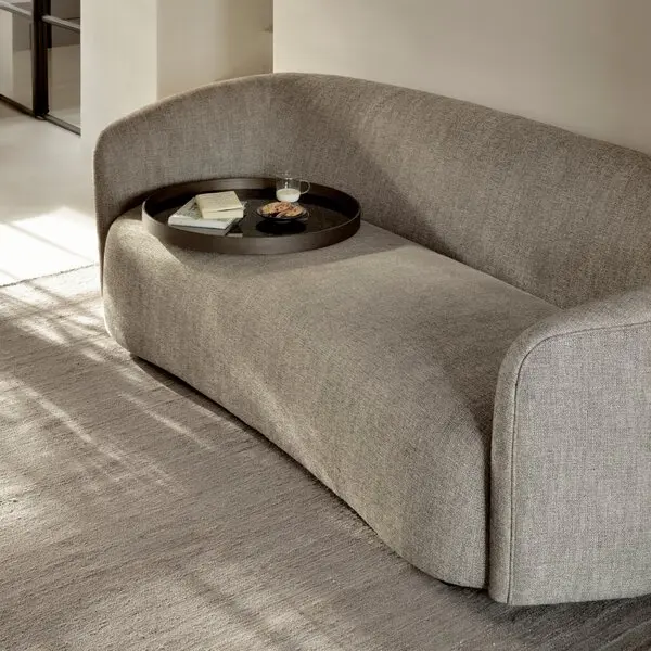 ETHNICRAFT Ellipse 3 Seater Sofa - Ash