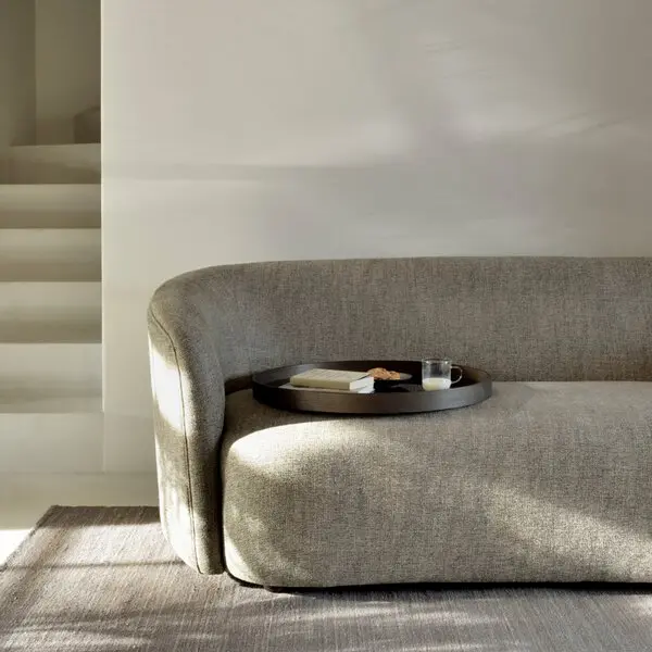 ETHNICRAFT Ellipse 3 Seater Sofa - Ash