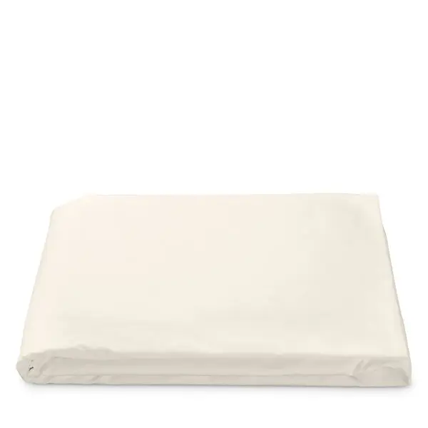 MATOUK Luca Hemstitch Percale Fitted Sheet, California King - Ivory