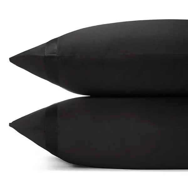 MATOUK Nocturne Sateen Pillowcase, Pair - Black