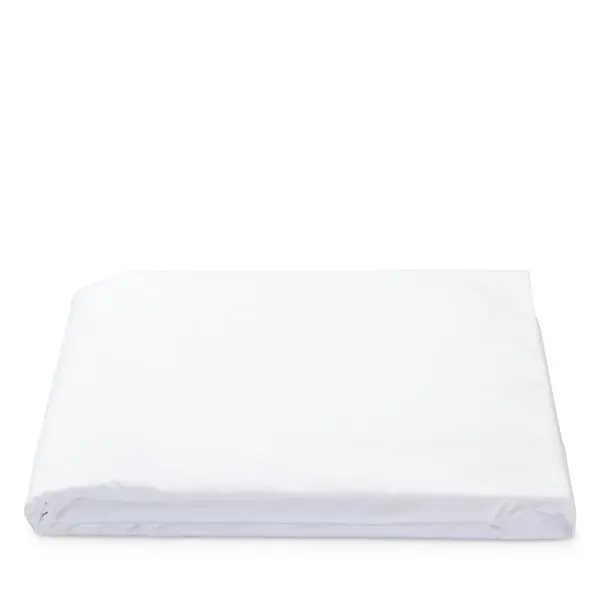 MATOUK Luca Percale Fitted Sheet, Full - White