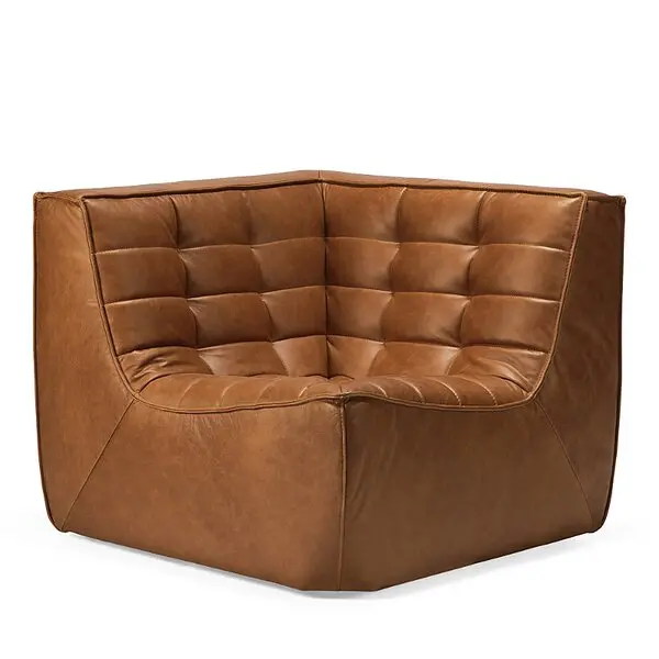 ETHNICRAFT N701 Sofa Corner - Old Saddle Leather