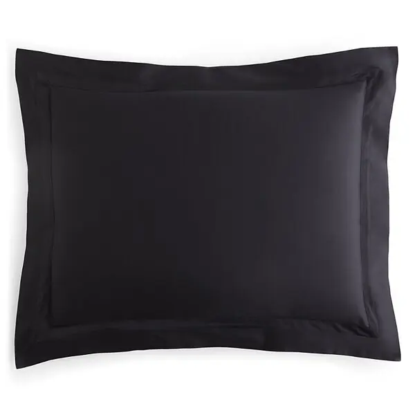 MATOUK Nocturne Sateen Standard Sham - Black