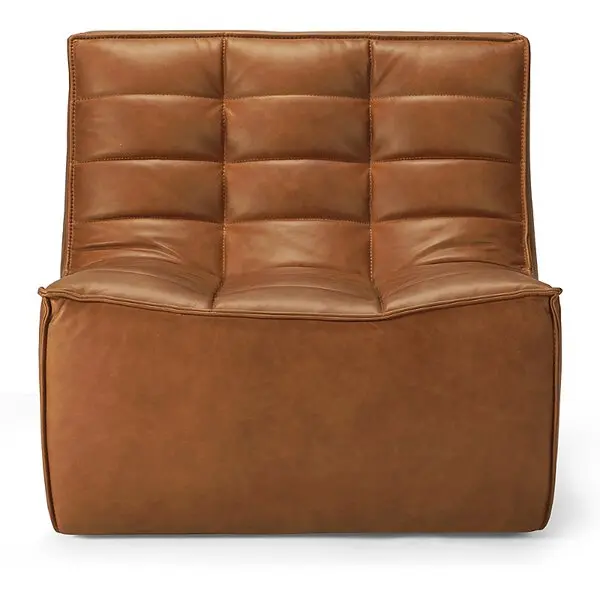 ETHNICRAFT N701 1 Seater Sofa - Old Saddle Leather