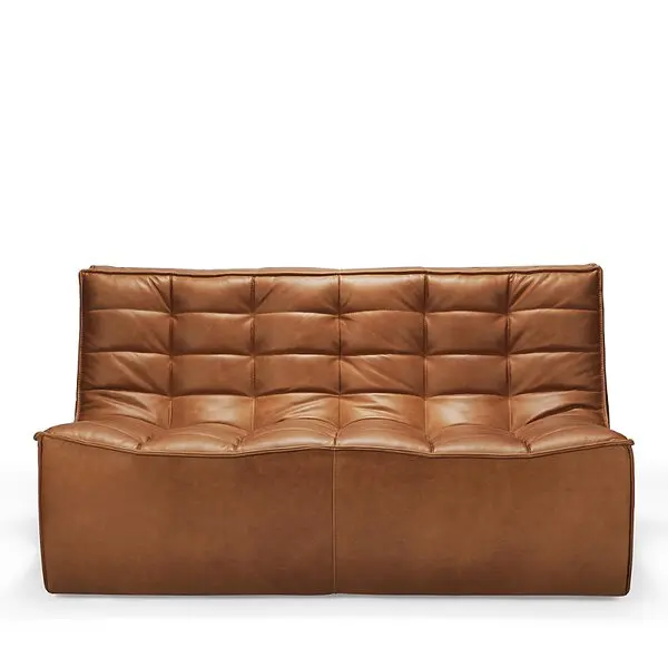 ETHNICRAFT N701 2 Seater Sofa - Old Saddle Leather