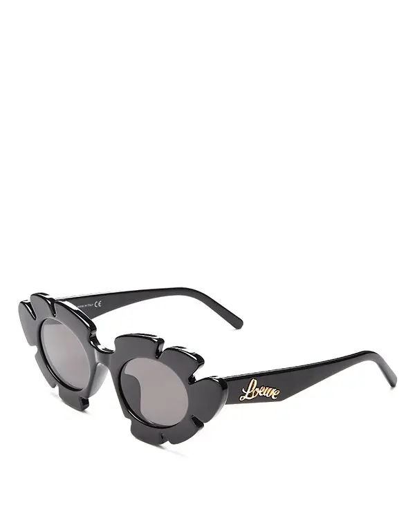Loewe Cat Eye Sunglasses, 47mm - Black/gray Solid