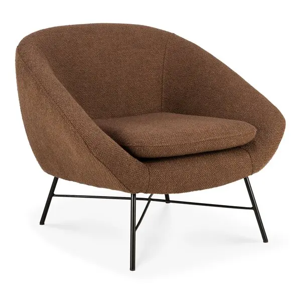 ETHNICRAFT Barrow Lounge Chair - Copper