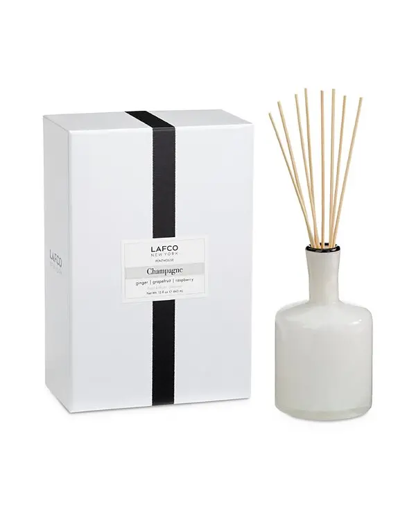 LAFCO Champagne Signature Reed Diffuser, 15 Oz - White