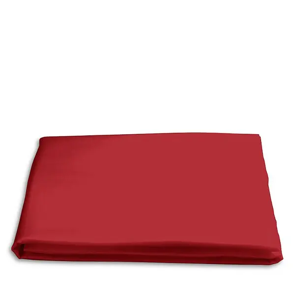MATOUK Nocturne Sateen Fitted Sheet, King - Scarlet