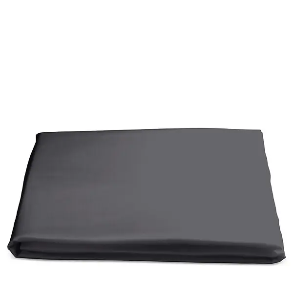 MATOUK Nocturne Sateen Fitted Sheet, Queen - Charcoal