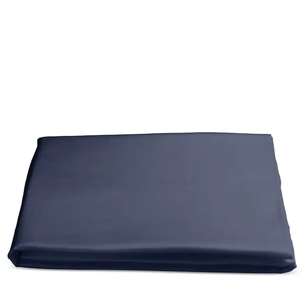 MATOUK Nocturne Sateen Fitted Sheet, Queen - Navy