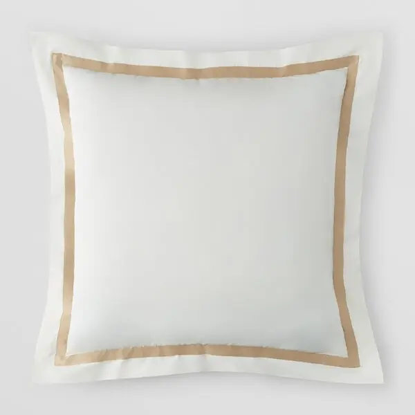 MATOUK Lowell Euro Sham - Ivory/champagne