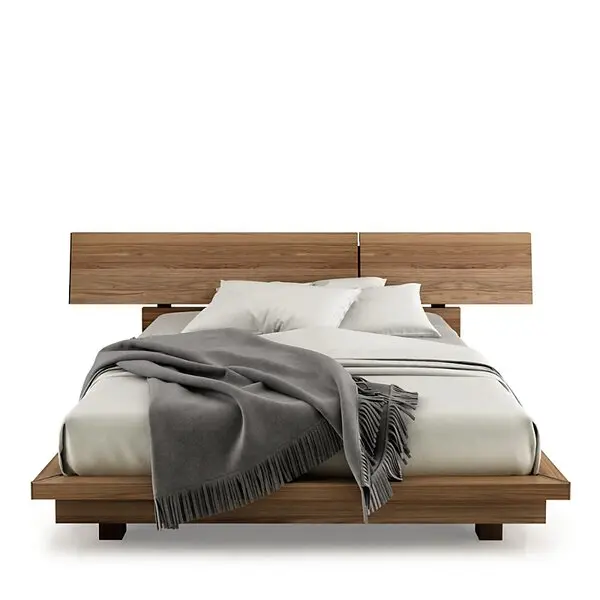 HUPPE Swan King Bed - Light Natural Walnut