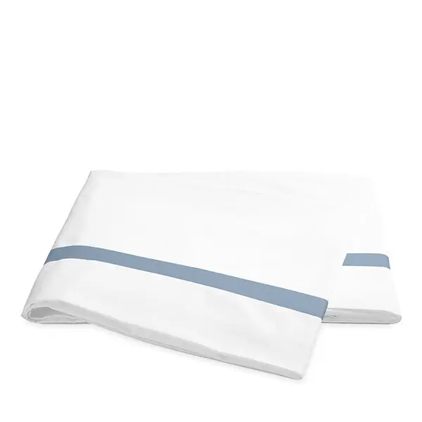 MATOUK Lowell Flat Sheet, King - Hazy Blue