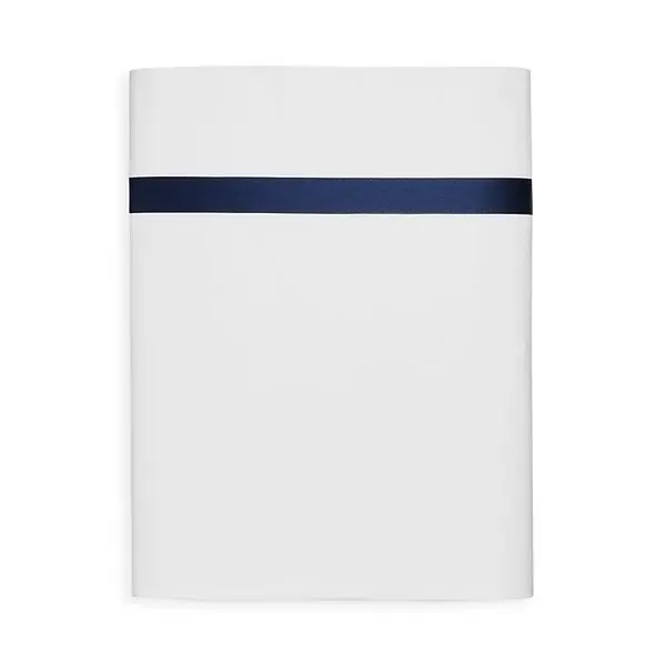 MATOUK Lowell Flat Sheet, King - Navy Blue