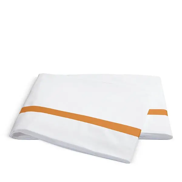 MATOUK Lowell Flat Sheet, King - Tangerine