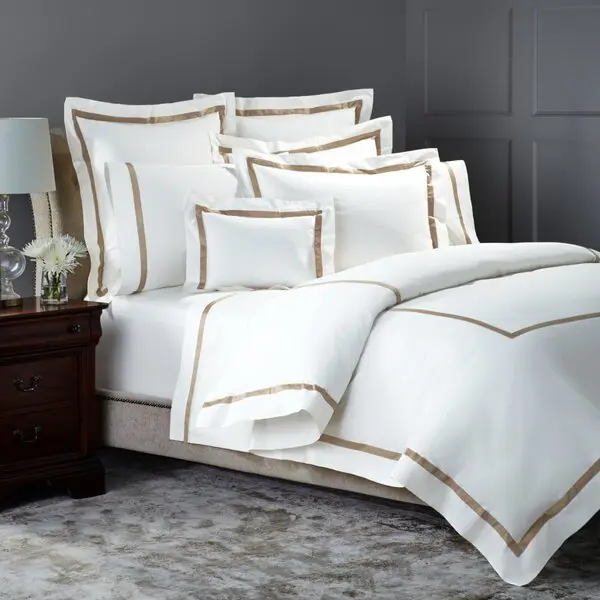 MATOUK Lowell Duvet, Full/queen - Ivory/champagne