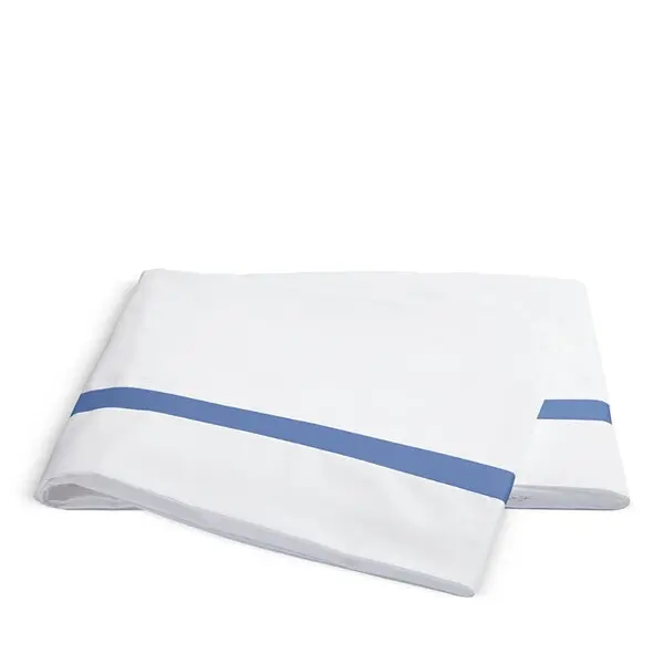 MATOUK Lowell Flat Sheet, Full/queen - Azure Blue