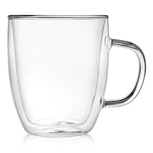 GODINGER Double Walled Glass Coffee Mug
