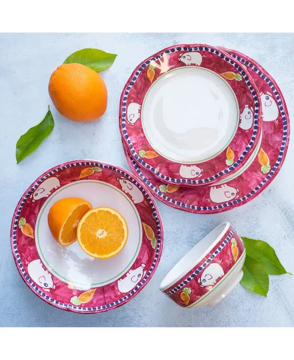 VIETRI Melamine Campagna Porco 4-piece Place Setting - Assorted P