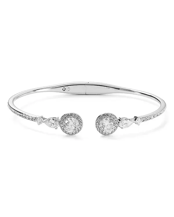 Nadri Pave Hinge Bracelet - Silver