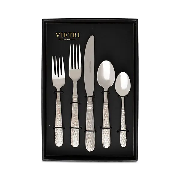VIETRI Martellato Five-piece Place Setting Set Of 4 - Gold