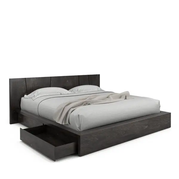 HUPPE Silk Queen Bed With Storage Drawers For Each Side