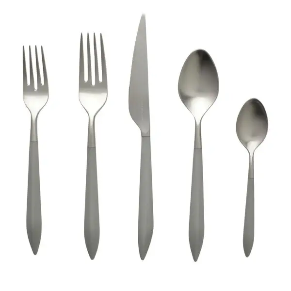 VIETRI Ares Argento & Light Gray Five-piece Place Setting Set Of 4