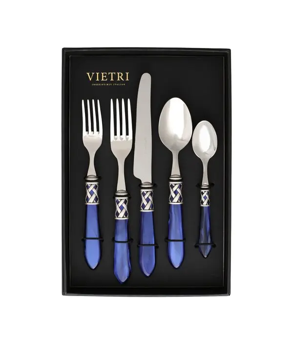 VIETRI Aladdin Antique Five-piece Place Setting Set Of 4 - Blue