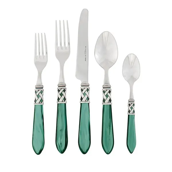 VIETRI Aladdin Antique Five-piece Place Setting Set Of 4 - Green