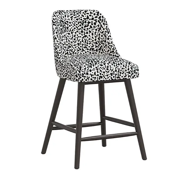 SKYLINE FURNITURE Sparrow & Wren Anita Counter Stool - Modern Spot Cream Black