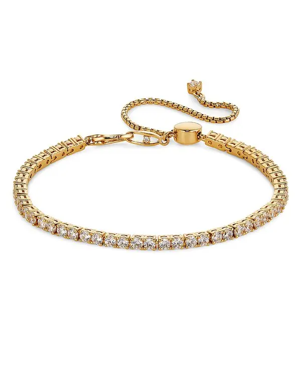 Nadri Love All Cubic Zirconia Slider Bracelet - Gold