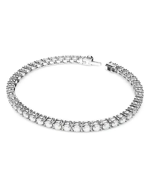 SWAROVSKI Matrix Crystal Tennis Bracelet - Silver