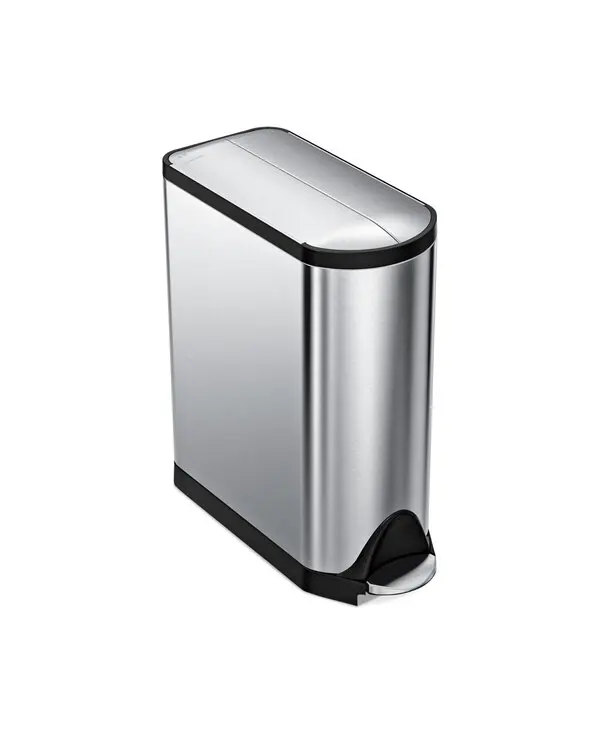 SIMPLEHUMAN 45 Liter Butterfly Lid Kitchen Trash Can