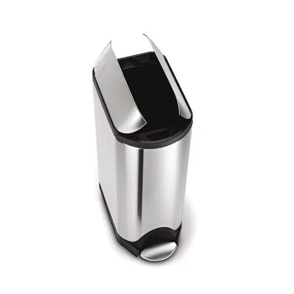SIMPLEHUMAN 45 Liter Butterfly Lid Kitchen Trash Can