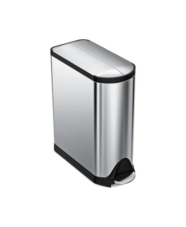 SIMPLEHUMAN 40 Liter Butterfly Lid Recycling Kitchen Trash Can