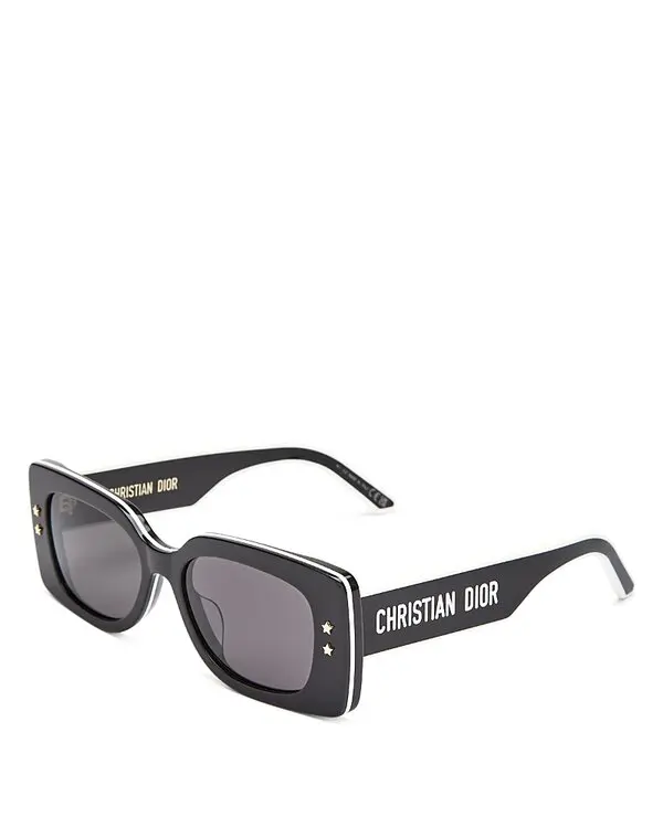 Dior Diorpacific S1u Rectangular Sunglasses - Black/gray Solid