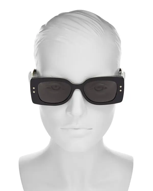 Dior Diorpacific S1u Rectangular Sunglasses - Black/gray Solid