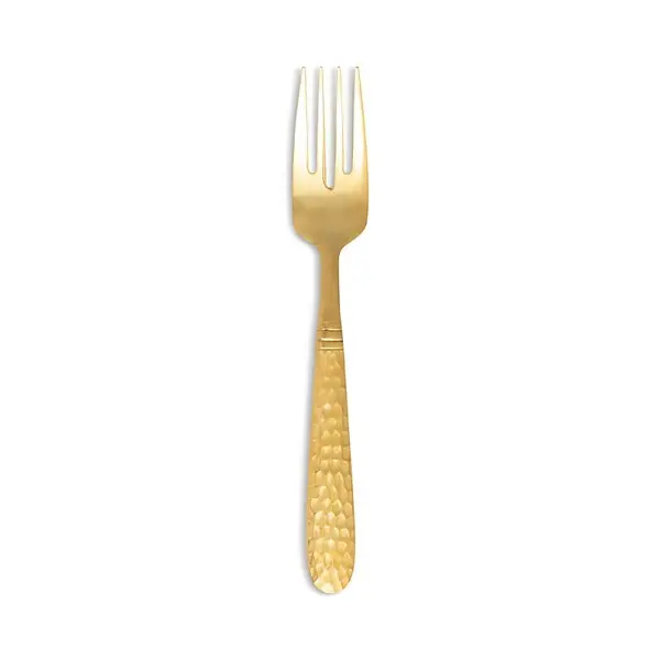 VIETRI Martellato Tone Salad Fork - Gold